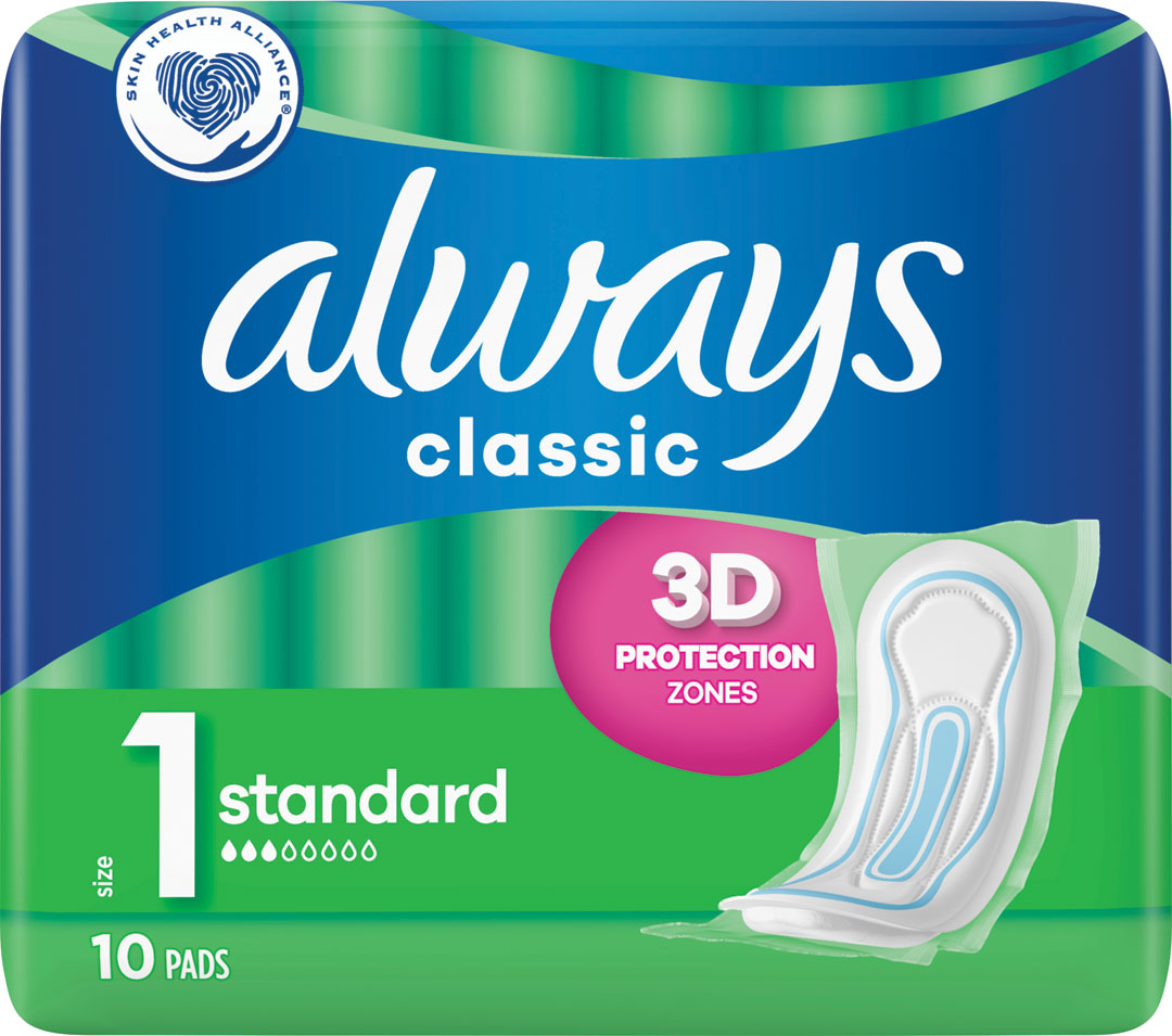 Always Classic hygienické vložky Standard 10 ks | Teta drogérie eshop
