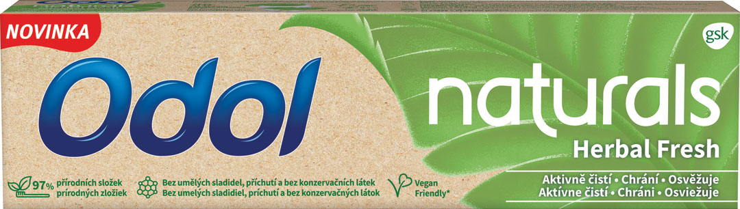 Odol zubná pasta Naturals Herbal Fresh 75 ml | Teta drogérie eshop